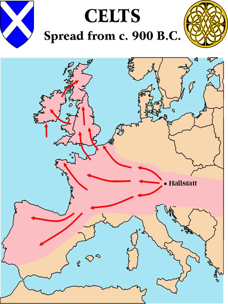 The Celts populated Europe and England until conquered and assimilated ...
