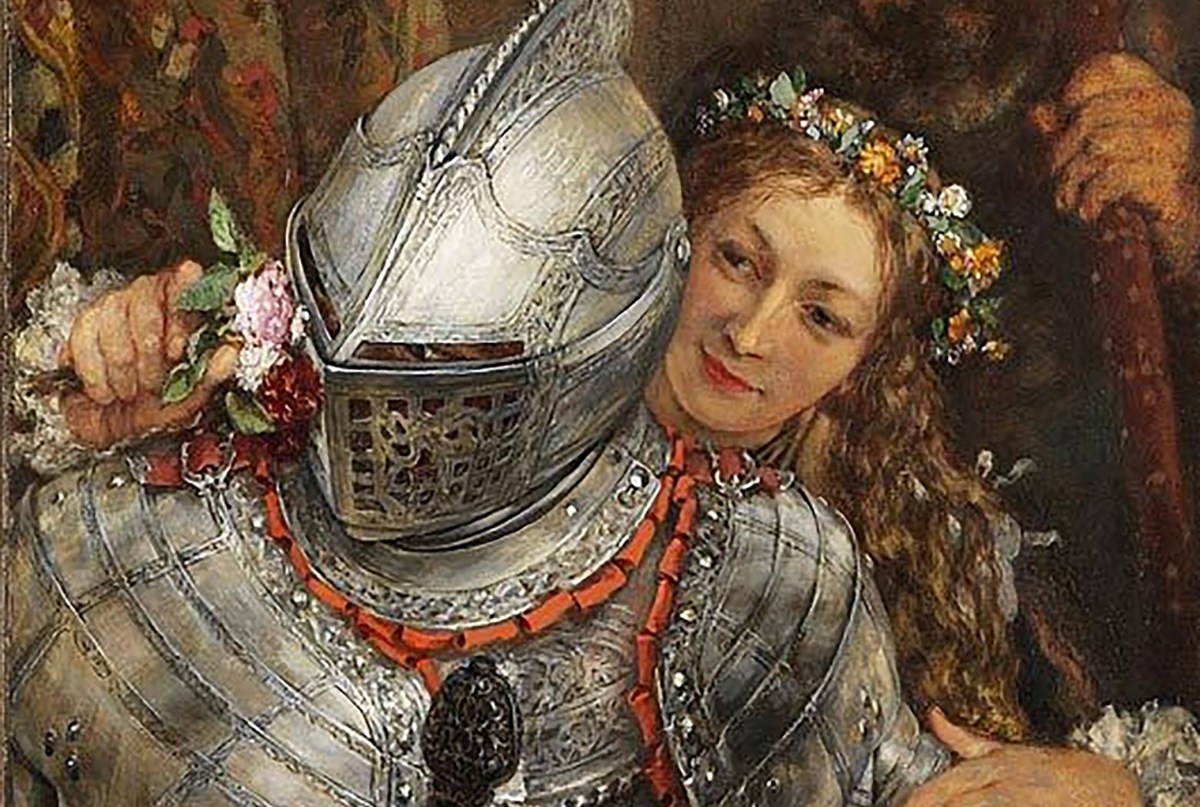 Beautiful girl purposely bumping into a knight in full armor…Blinde Kuh ...